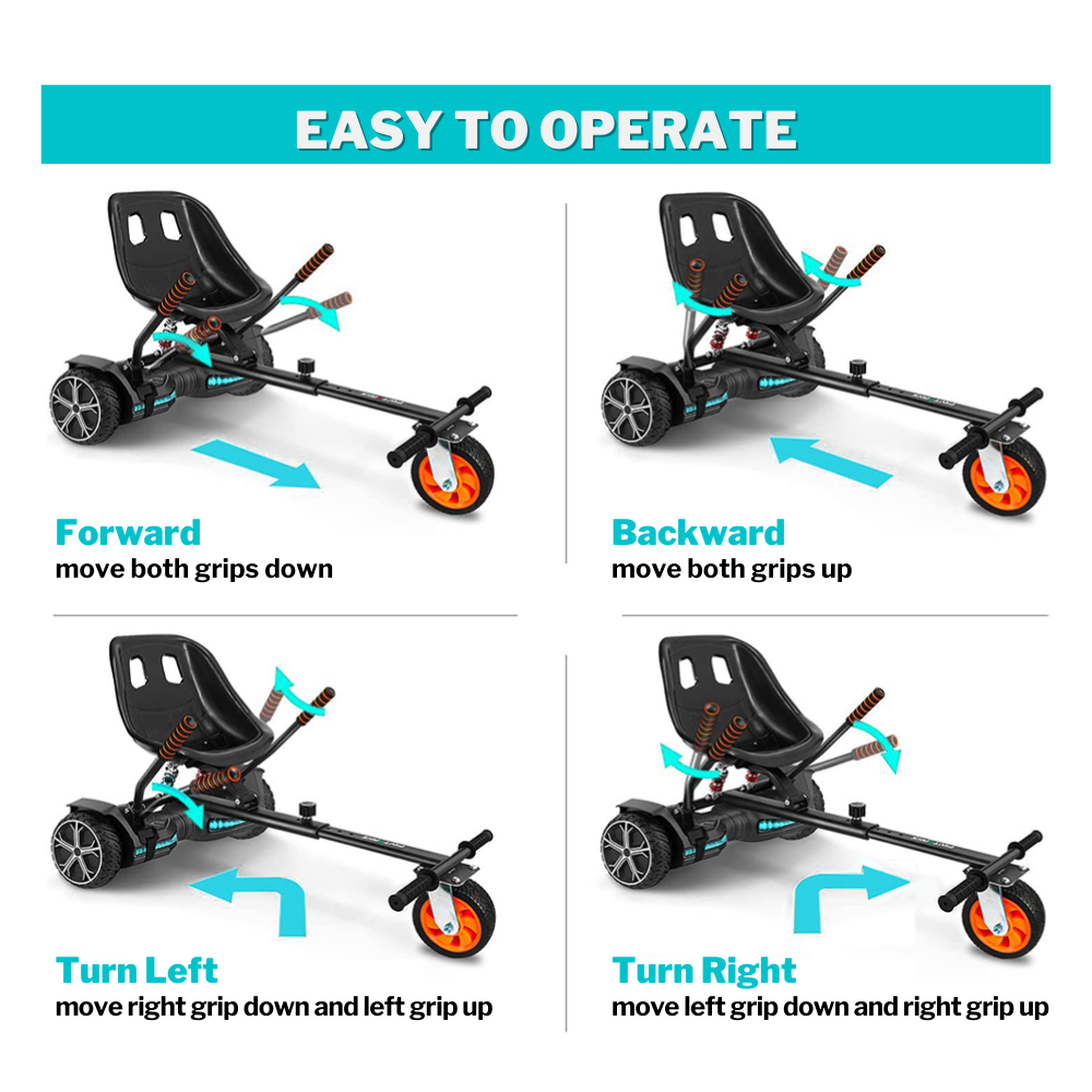 HX Hoverboard Go-Kart Attachment Seat