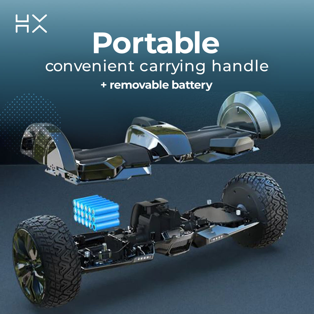 HX PHANTOM RACE - FASTEST 8.5" HOVERBOARD WITH HANDLE